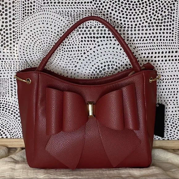 Crossi | Bags | New Brick Red Women Bag Shoulder Or Crossbody Baggold ...